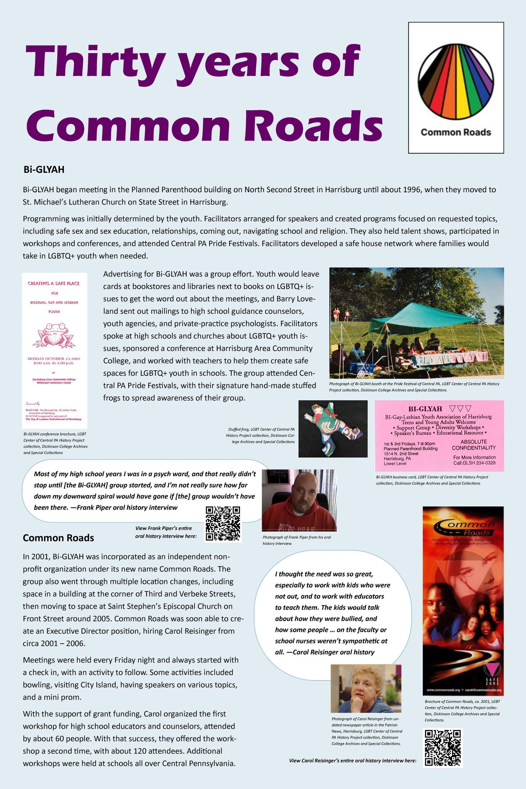 30 Years of Common Roads